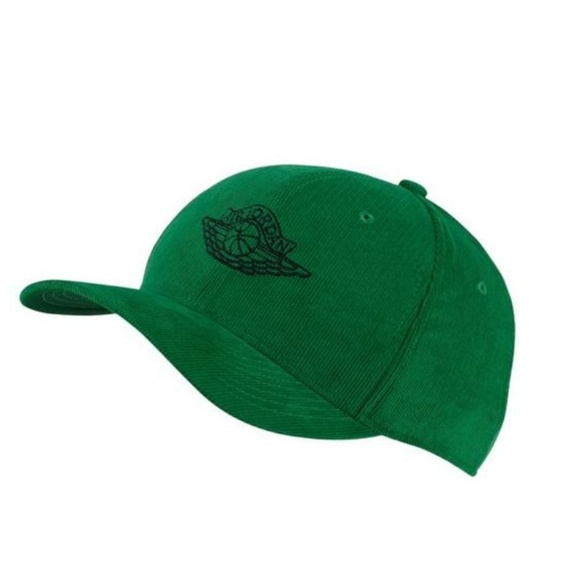 Accessories | Nike Air Jordan Green Corduroy Hat New | Poshmark